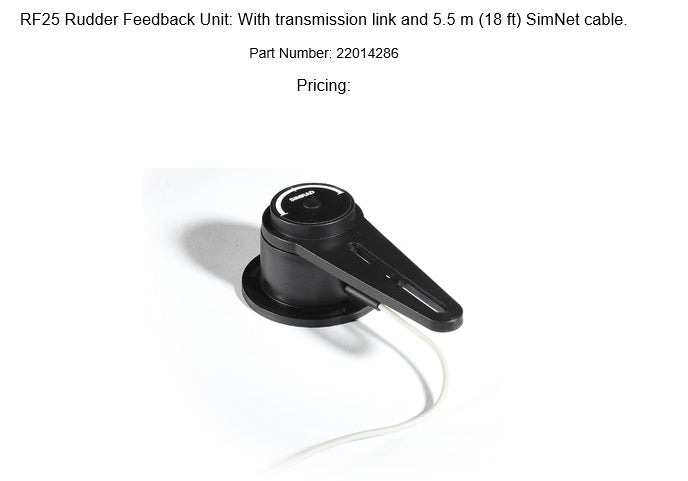 Simrad Rf25 Rudder Reference